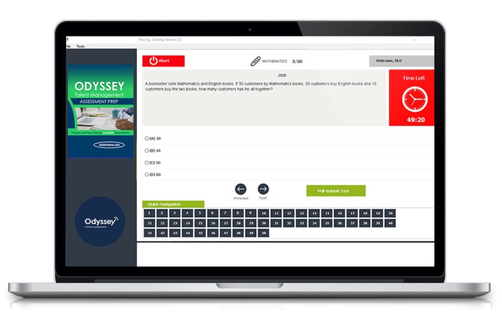 Odyssey Assessment Test Practice Past Questions